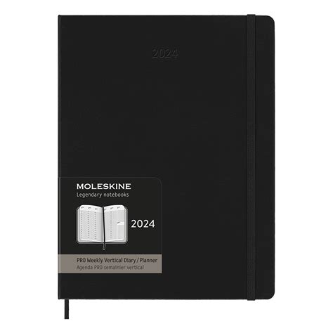 2024 MOLESKINE Pro直式週記 12M 硬殼 XL型 黑 誠品線上