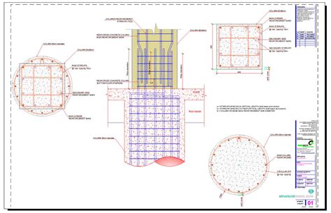 circular to square section column connection detail structuraldetails store