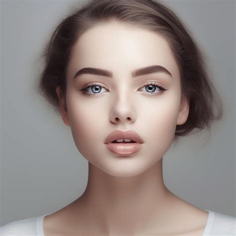 Premium Photo A Girl In The Beautiful Face