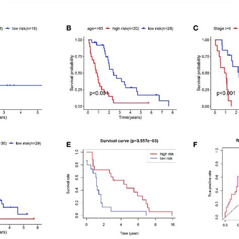 A K M Curve Of Tcga Mpm Patients Younger Than 65 B Km Curve Of