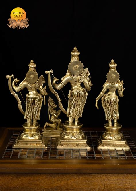 Sri Ram Parivar Set 12 Brass Statue Etsy