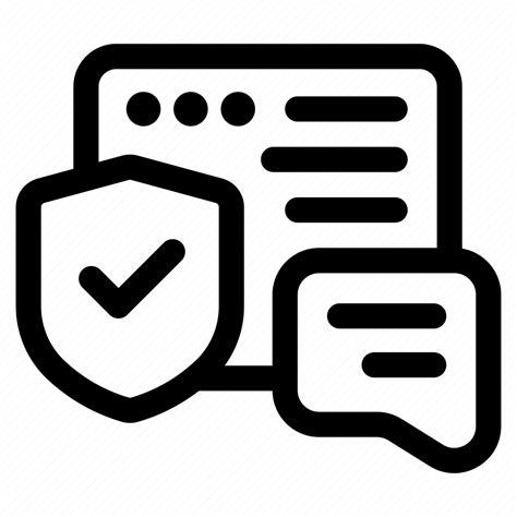 Chat Encrypted Secure Online Shield Icon Download On Iconfinder
