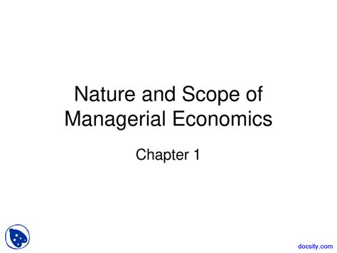 Managerial Economics Managerial Economics Lecture Slides Docsity