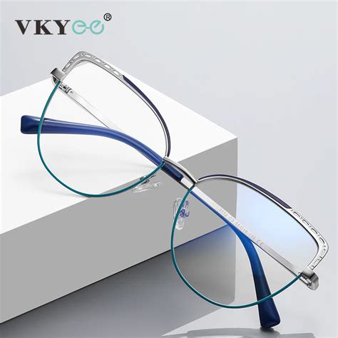 Vicky Metal Fashion Cat S Eye Design Large Frame Women S Anti Blue