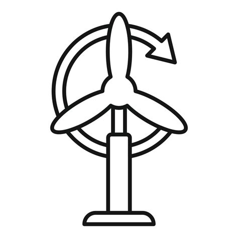 Wind Turbine Icon Outline Vector Sustainable Development 14935943