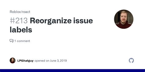 Reorganize Issue Labels · Issue 213 · Robloxroact · Github