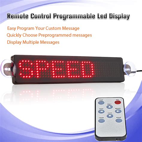 Buy Leadleds 12V Led Car Sign Scrolling Message Display Board Remote