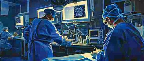 Anesthesiologist At Work Monitoring Vital Signs Premium Ai Generated