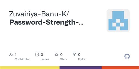GitHub Zuvairiya Banu K Password Strength Checker