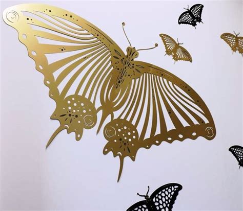 Butterfly Wall Sticker 3d Model Vector Files