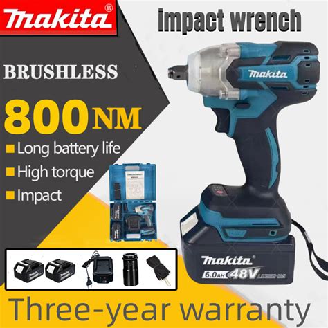 Makita 6 0AH 48V Original Electric Impact Wrench Brushless Impact Wrench Cordless Power Tools
