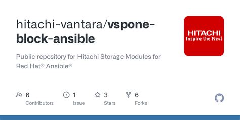 Github Hitachi Vantaravspone Block Ansible Public Repository For Hitachi Storage Modules For