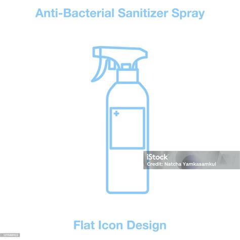 항균 살균제 스프레이 손 소독제 디스펜서 감염 제어 개념 감기 바이러스 코로나바이러스 독감 예방을 위한 소독제 스프레이 병 알코올 스프레이 플랫 아이콘 디자인입니다