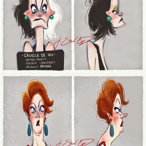 Disney Villain Mugshots