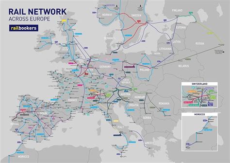 Euro Rail Timetables And Route Map