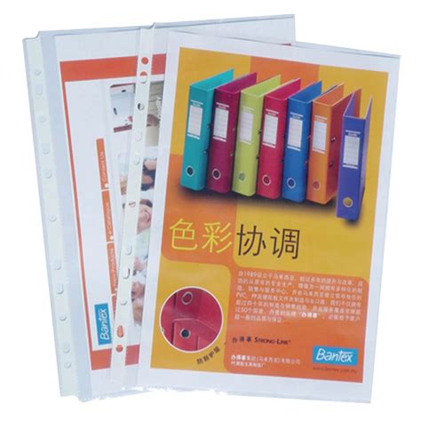 Bantex A4 Pp 11 Hole Sheet Protector 0 10mm Pk10 316808 Bantex M Sdn Bhd