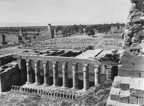 Panorama Of The Temple Of Amon At Karnak Photograph By Eliot Elisofon