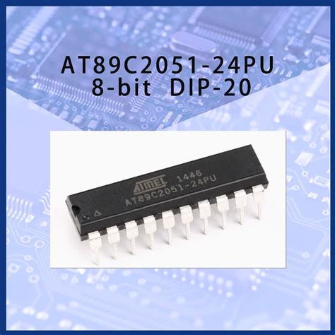 At89c2051 24pu 8 Bit Microcontroller 8051 2k Flash Memory Dip 20 Shopee Singapore