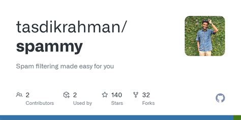 GitHub Tasdikrahman Spammy Spam Filtering Made Easy For You