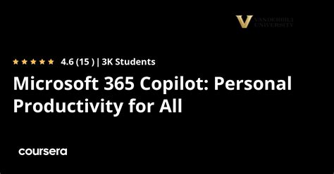 Microsoft 365 Copilot Personal Productivity For All Coursya