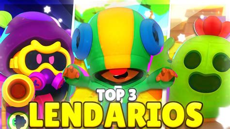 Top 3 Melhores Brawlers LendÁrios Atualmente Do Brawl Stars Youtube