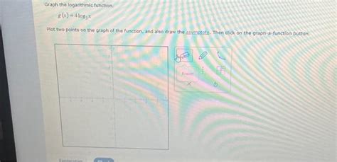 solved graph the logarithmic function g x 4log3x plot two