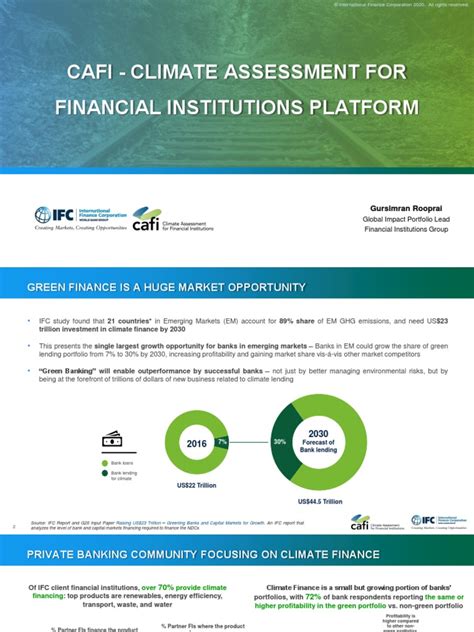 Ifc Cafi Platform Pdf International Finance Corporation Low