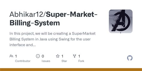 GitHub Abhikar Super Market Billing System In This Project We Will Be Creating A