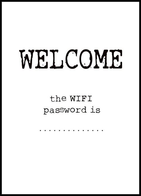 Wifi Password Frame Artofit