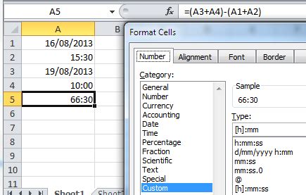 Calculate Difference Between Two Times On Different Dates In Excel Super User