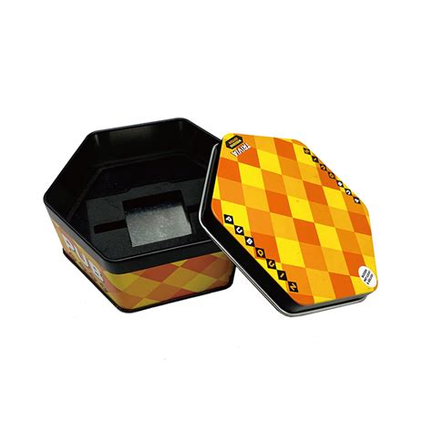 Hexagon Tin Box For Candy Dongguang Bowang Tin Box Manufacture Coltd