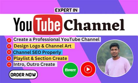 Create Design Setup And Optimize Your Youtube Channel By Farukx515