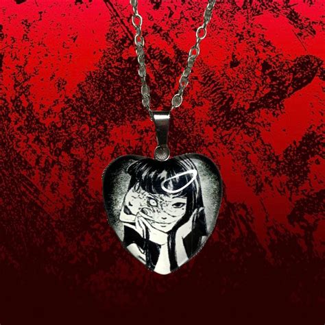 Junji Ito Tomie Split Face Pendant Free Shipping Depop