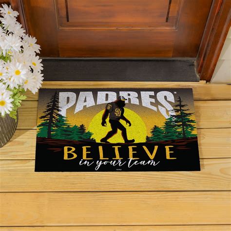 San Diego Padres 28 X 16 Bigfoot Believe In Your Team Turf Door Mat