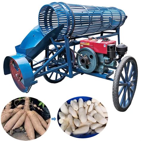 Cassava Chips Peeling Cutting Machine For Making Cassava Chips Pig