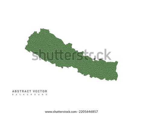 Map Nepal Green Simple Outline Stylized Stock Vector Royalty Free 2205646857 Shutterstock