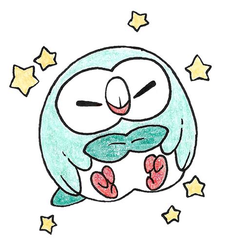 Shiny Rowlet By Frozenfeather On Deviantart