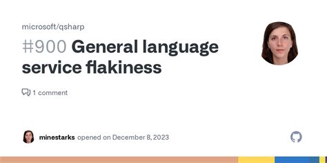 General Language Service Flakiness · Issue 900 · Microsoftqsharp · Github