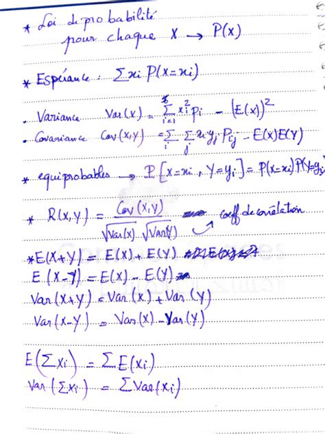 Variable Aléatoire Et Stat Pdf