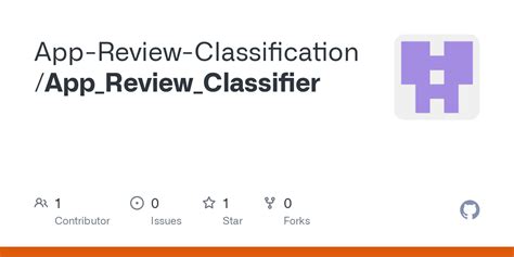 Github App Review Classification App Review Classifier
