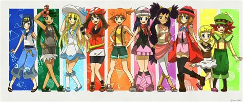 Pokemon Misty May Dawn Iris Serena Lillie Lana Mallow Pokemon