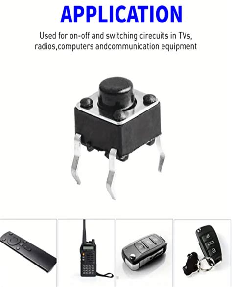 Tactile Tact Push Button Switch Pcb 4 Pin Dip Temu