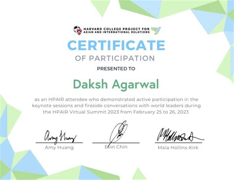 Daksh Agarwal On Linkedin Attending Harvard Project For Asian And International Relations Hpair