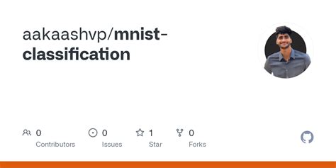 GitHub Aakaashvp Mnist Classification