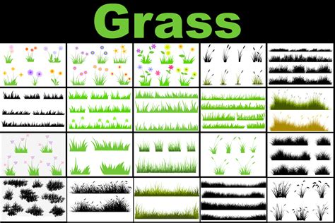 Grass Svg Bundle Bundle · Creative Fabrica