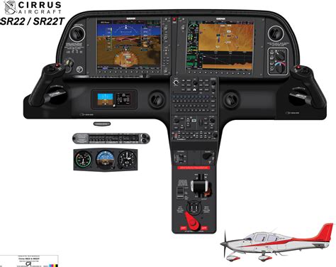 Cirrus Sr22 Cockpit Poster Printed