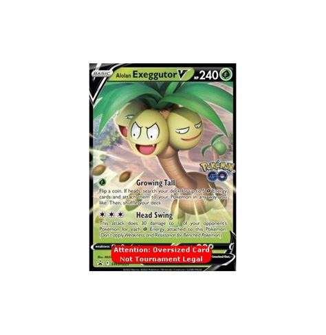 Alolan Exeggutor V Swsh Jumbo Karta
