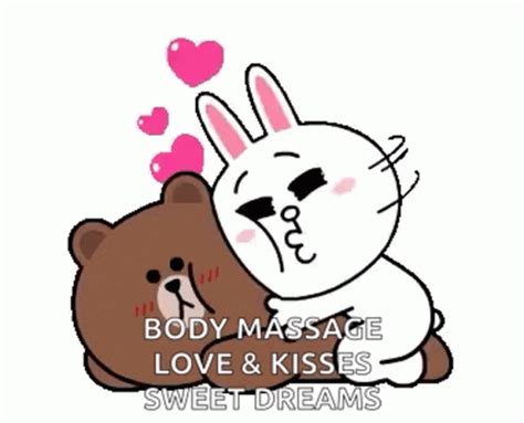 Brown Cony GIF Brown Cony Cuddle Discover Share GIFs