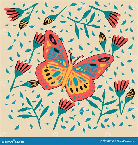 Cute Moth Silhouette Line Art Cartoon Vector Illustration Motif Set