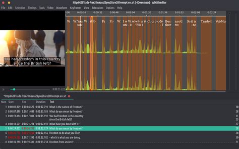 Subtitle Editor Trom Jaro